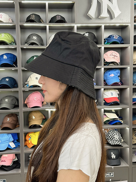 Korean MLB counter authentic sports hat autumn and winter new solid ...