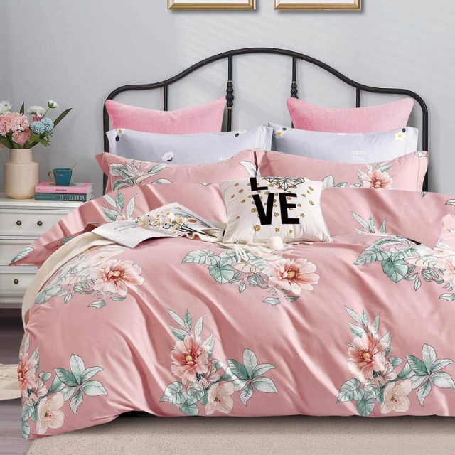 All cotton spring and autumn thick four -piece set 100%pure cotton bed ...