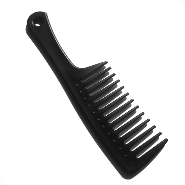 Large knife comb with thickened teeth, wide tooth comb, anti-curl hair ...
