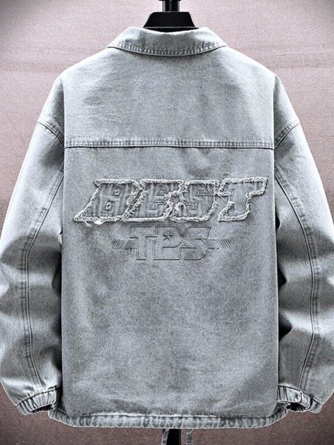 High-end denim jacket for men 2025 spring and autumn new style teen ...