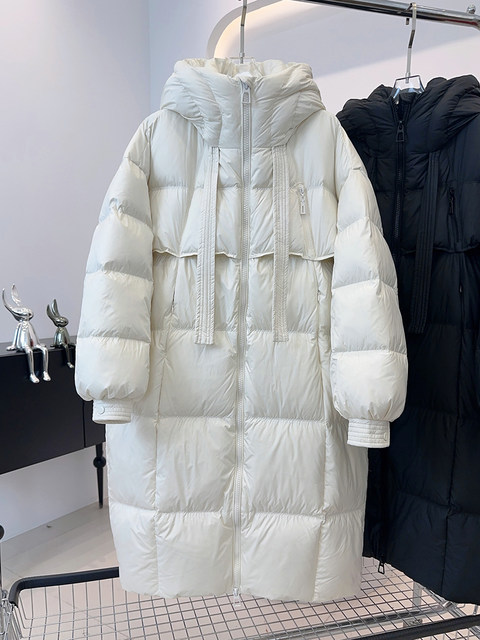 European Style Women's Mid-Length down Jacket 2025 New Model, Knee ...