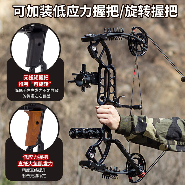 Raptor dual-purpose compound bow and arrow outdoor high-power steel ...
