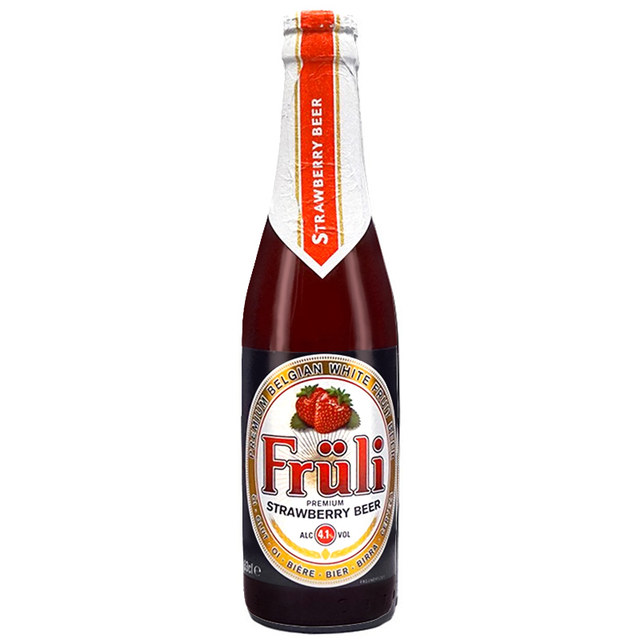 Belgian imported Fruli Fuli strawberry beer fruity lychee 330ml 4 ...