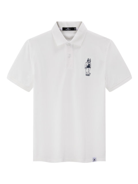 Septwolves Embroidered Short-Sleeved Polo Shirt for Men, Summer Casual ...