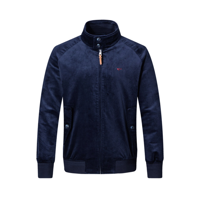 Septwolves corduroy stand collar jacket men's spring and autumn retro ...