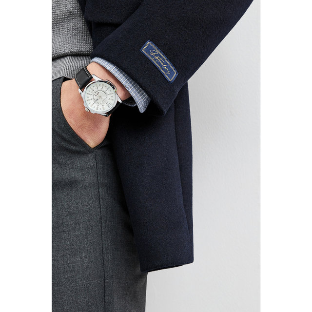 Septwolves Men's Solid Color Mid-Length Woolen Coat Winter New Warm ...