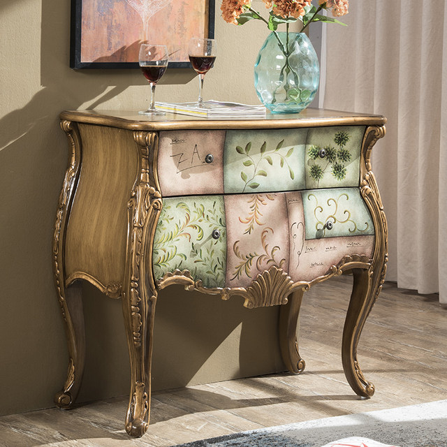 European -style solid wood bucket cabinet bedroom five -bucket cabinet ...