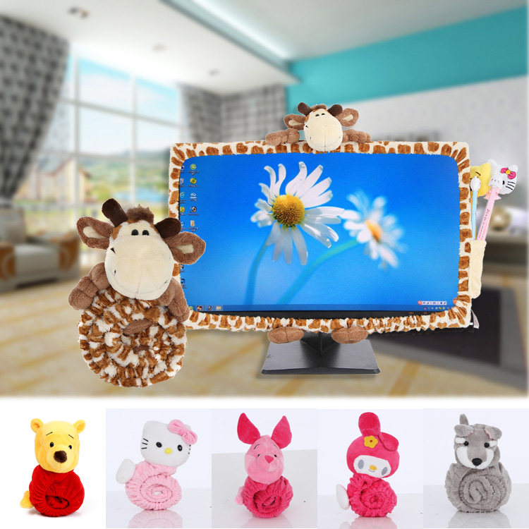 Korean Cute Cartoon Desktop Computer Dust Cover LCD Display Frame