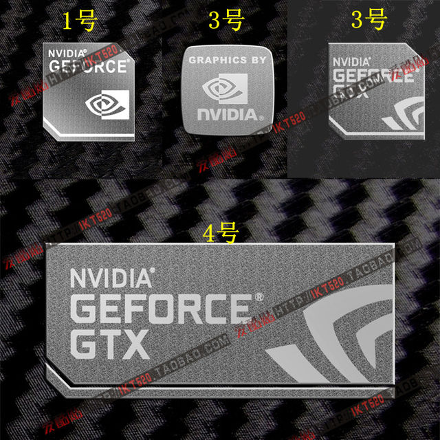 The new NVIDIA metal sticker Nvidia logo metal label laptop sexual ...