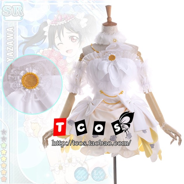 TCOSlovelive flower wedding awakening Nicole cos wedding dress Yazawa ...