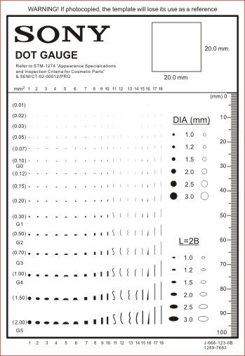 Sony High-Precision Line Gauge Stain Film Ruler | Caliper Measurement ...