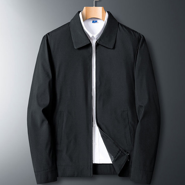 Leading cadres executive jacket men's lapel spring and autumn thin ...