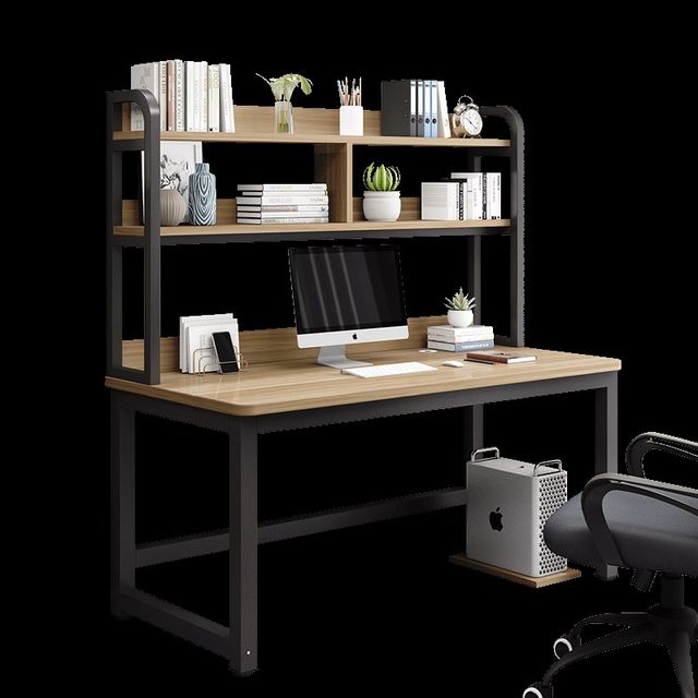 Manufacturer computer desk c-style table home desk bookshelf integrated ...