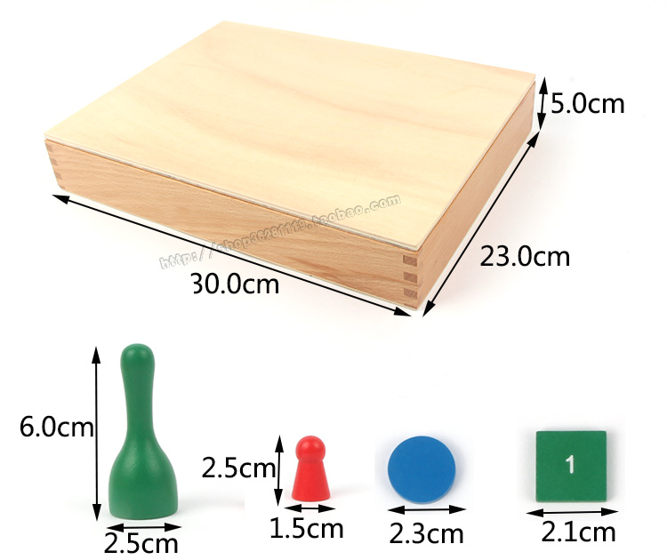 Juego de Sellos Montessori - Ayuda Didáctica de Madera para Matemáticas