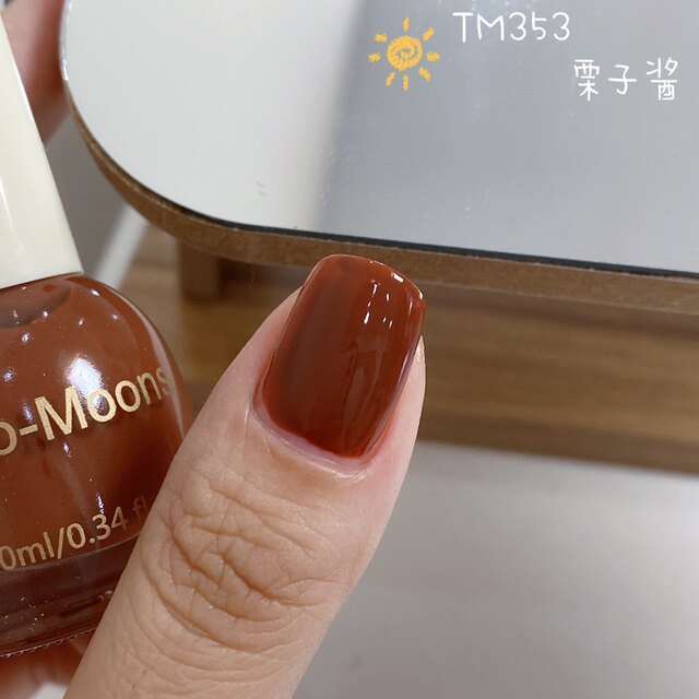 TM353TWO MOONS nail polish chestnut sauce color brown brown nail polish ...
