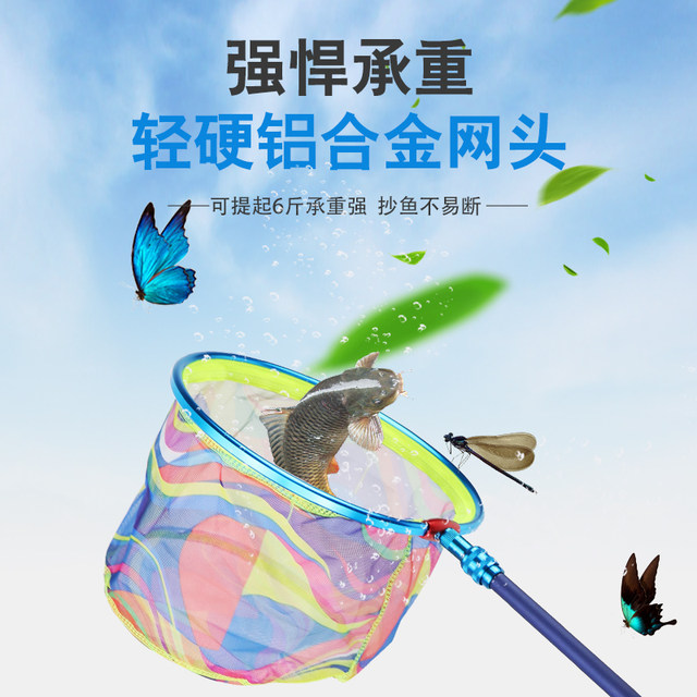 Children's carbon retractable fishing net to catch dragonflies ...