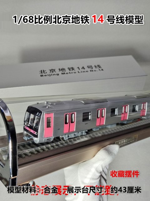 Beijing Metro Line 51319 train model 1/68 scale static simulation sand ...