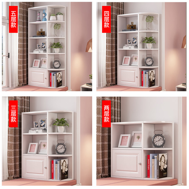 Solid wood floating window cabinet storage cabinet bookcase all -in ...