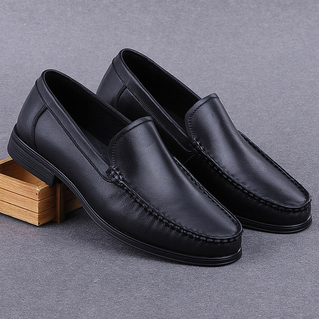 Foreign trade men's shoes spring and autumn men's genuine leather ...