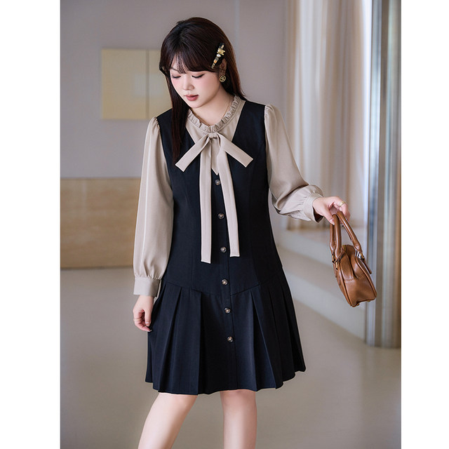 2024 autumn and winter new style French style A-line waist-covering slimming and versatile long ...
