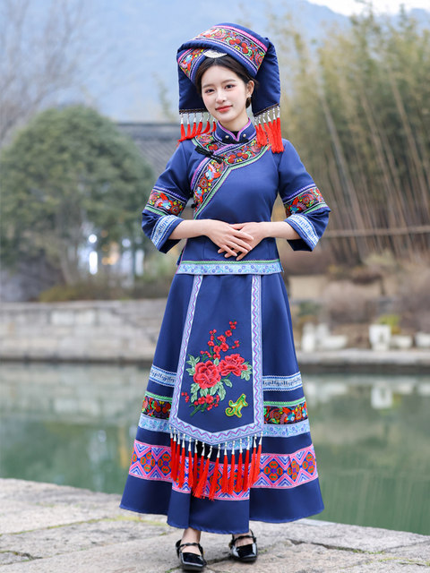 New Guangxi adult Zhuang Xishuangbanna clothing for girls ethnic ...