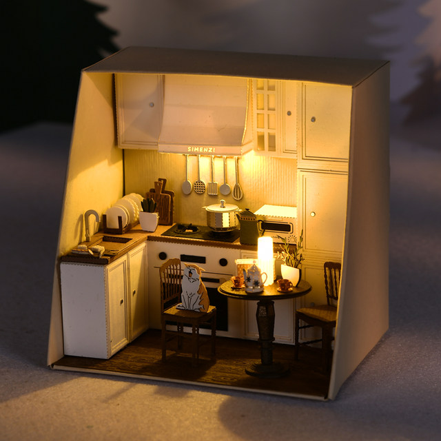 Wisdom house diy hut paper tip life puzzle three-dimensional 3D paper ...