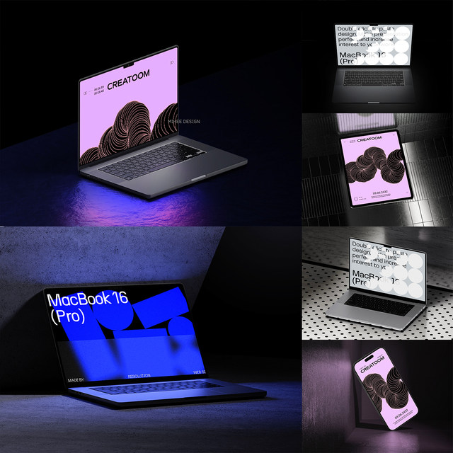 13 Apple mobile phone tablets Tablet laptop omit -luminous VI screen UI ...