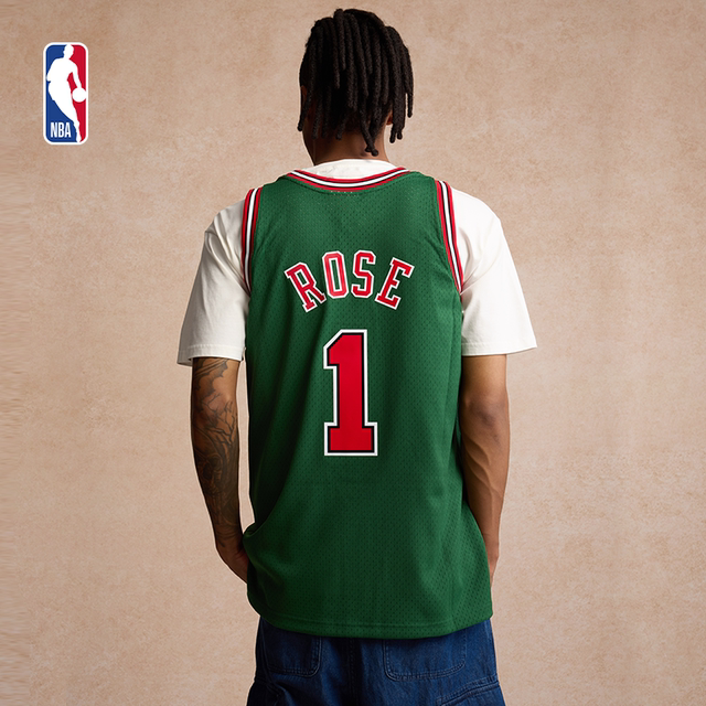 Mitchell/NESSNBA official bulls/Ross retro jersey 08-09 season fans ...