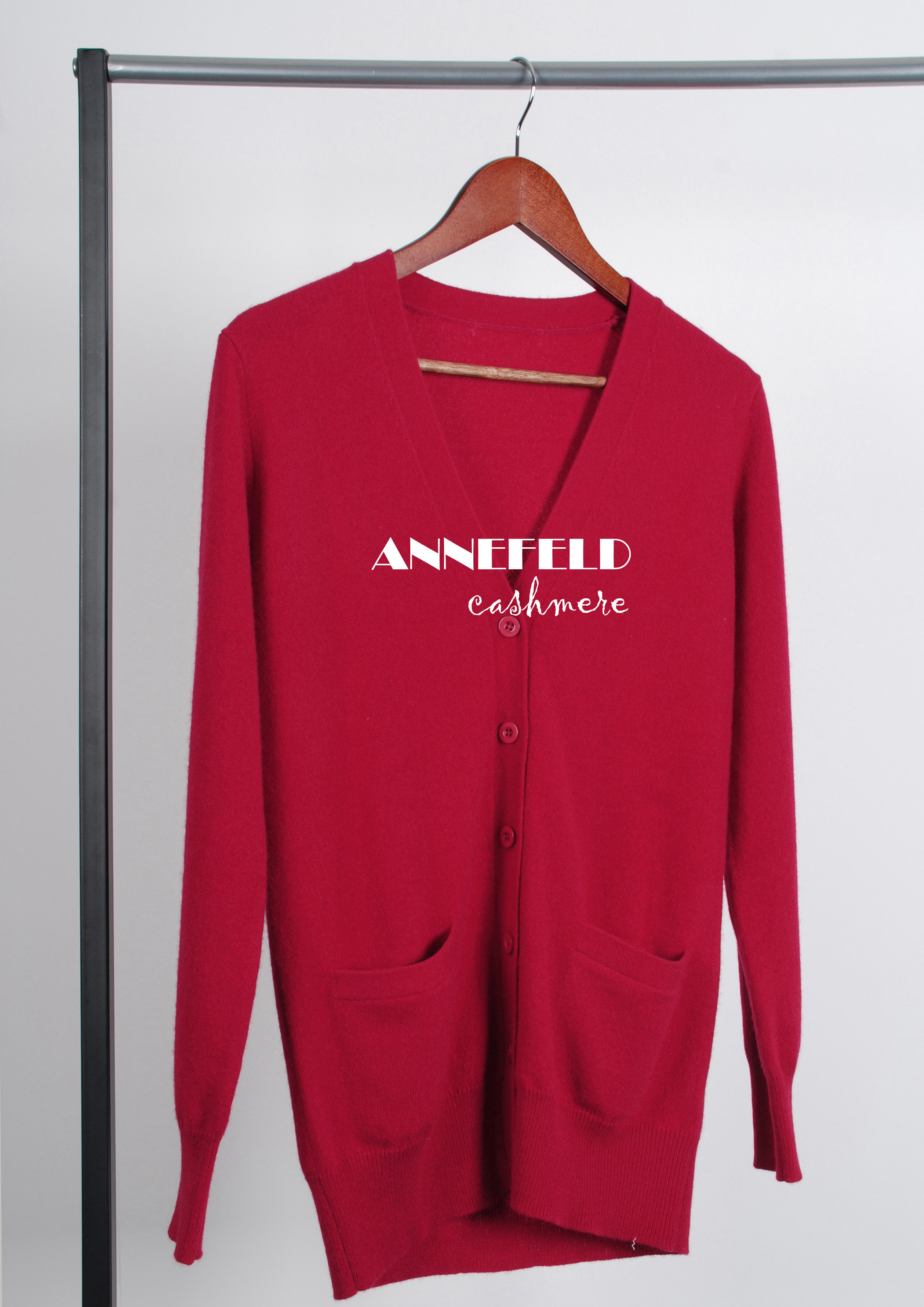 Foreign trade factory direct sales women's mid-length pure cashmere ...