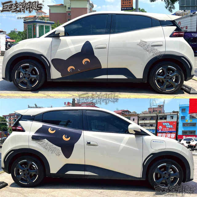 BYD Seagull Car Sticker Jiikawa Powerpuff Girl Melody Kuromi Cartoon ...