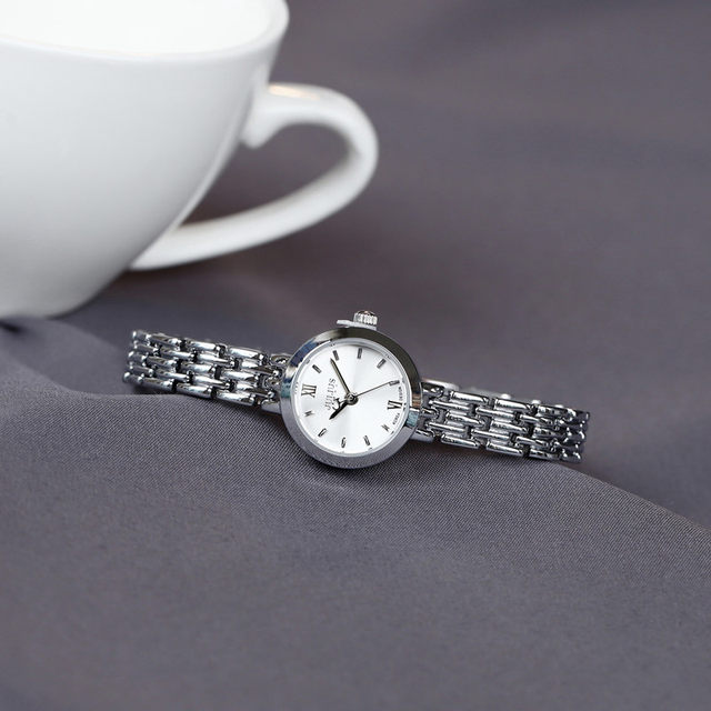 Genuine Julishi watch for women, fashionable and simple, mini small dial, steel belt, exquisite ...