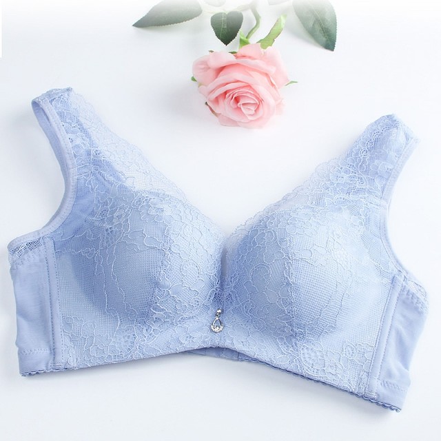 Genuine Slim Bra, push-up lace beautiful back, no steel ring, top thin ...