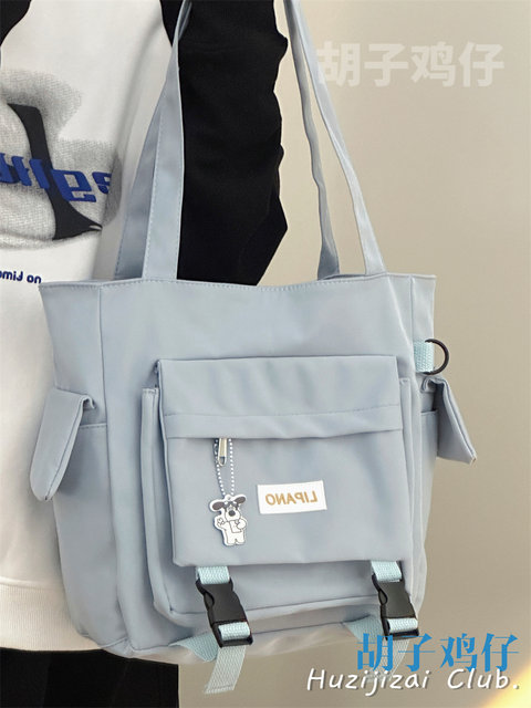 Simple, versatile, large-capacity shoulder bag, soft girl, girl ...