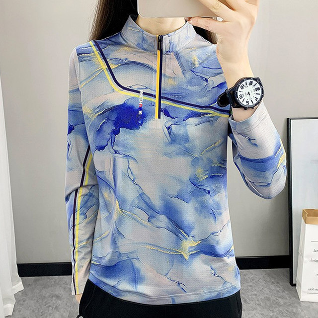 Outdoor fast -drying long -sleeved T -shirt women's sports running in ...