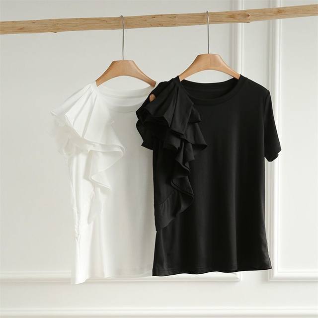 Short-Sleeved T-Shirt Niche Design Women's Clothing 2025 New Trendy ...