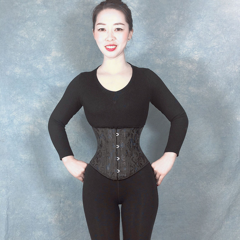 24 steel ultra-short palace strap corset outer wear waist sealer clip ...