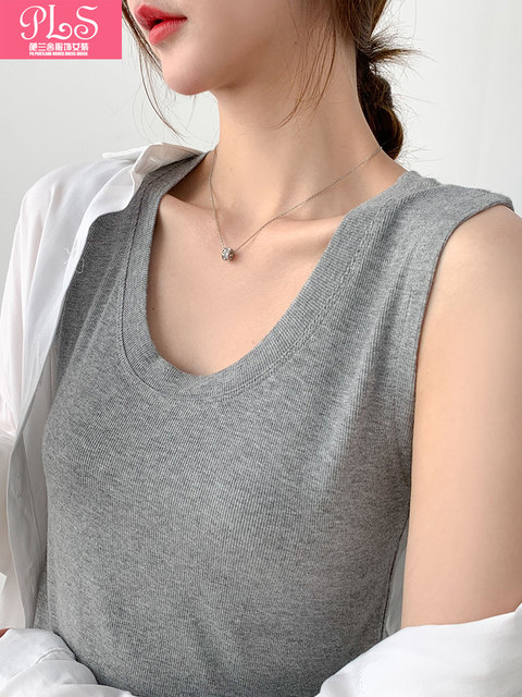 2023 summer new short pure white slim fit and solid color simple round ...