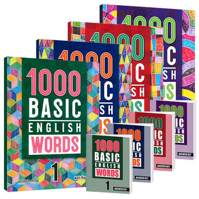 Imported original new version 1000 2000 4000 words Basic English Words ...