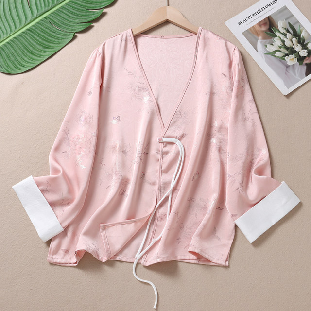 Noble and elegant gold-stitched peony summer trendy tassel loose new ...