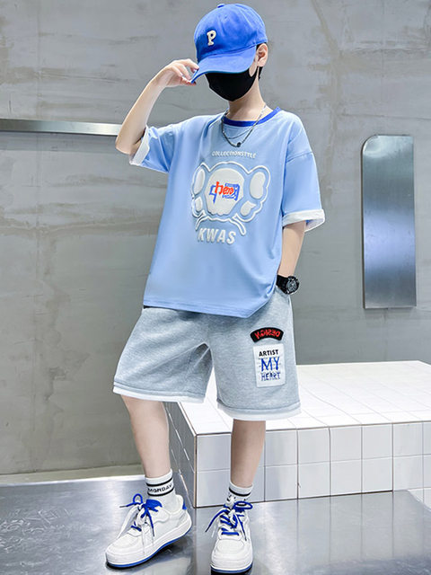 Boys Internet Celebrity Summer Sports Suit New Style Fashionable Cool ...