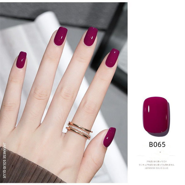 BOLE nail polish gel genuine manicure plum color haze blue white fairy ...