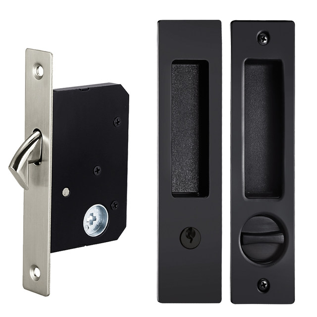 American wooden sliding door lock sliding door lock black indoor ...