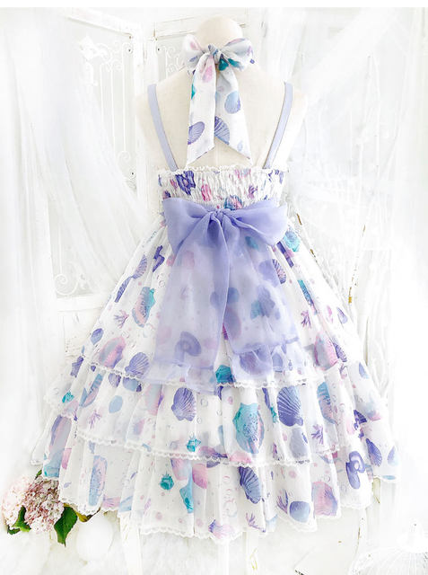 Limited edition Lolita dress shell soft girl lolita bestie JSK light ...
