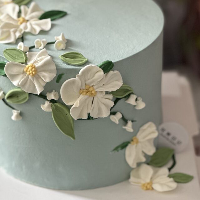 Hua Fan Diary ins style small fresh retro lace birthday cake girl ...