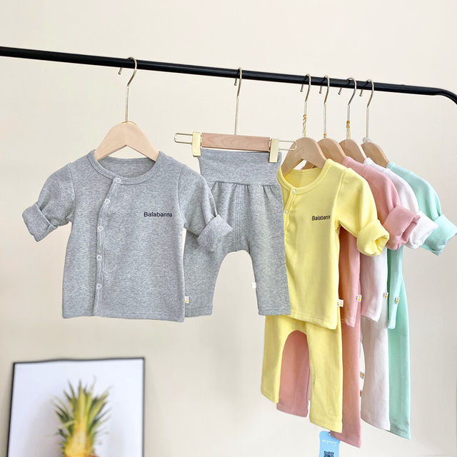 Small baby clothes spring and autumn pure cotton male and female baby ...