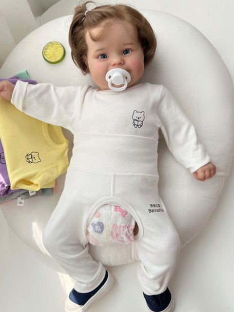 Newborn baby spring and autumn pure cotton bone boneless baby long ...