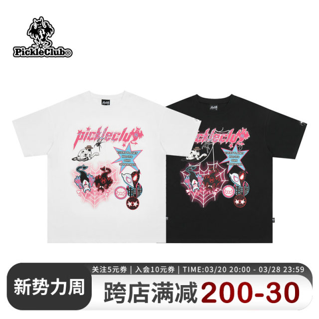 Liangmian Kimchi Ghost Spider-Man cartoon printed T-shirt short-sleeved ...