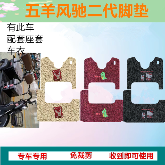 Wuyang Fengchi second generation WY1000DZK-5D electric tricycle foot pad waterproof foot pad ...