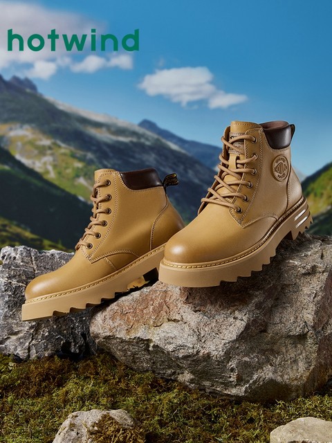 Hot Wind Men's Shoes 2024 Winter New Men's Fashion Casual Boots ...