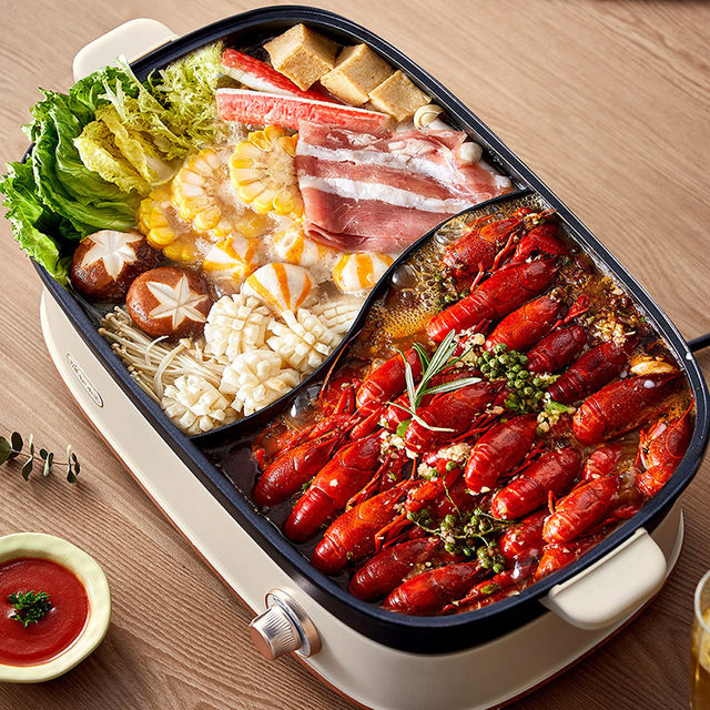 Bear electric hot pot household split-type multi-functional large ...